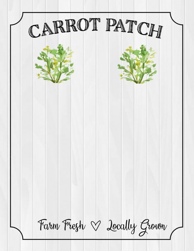 FREE Carrot Patch Baby and Toddler Footprint Art