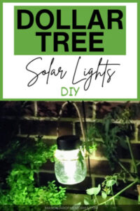 DIY Dollar Tree Solar Lights - Mason Jar of Memories