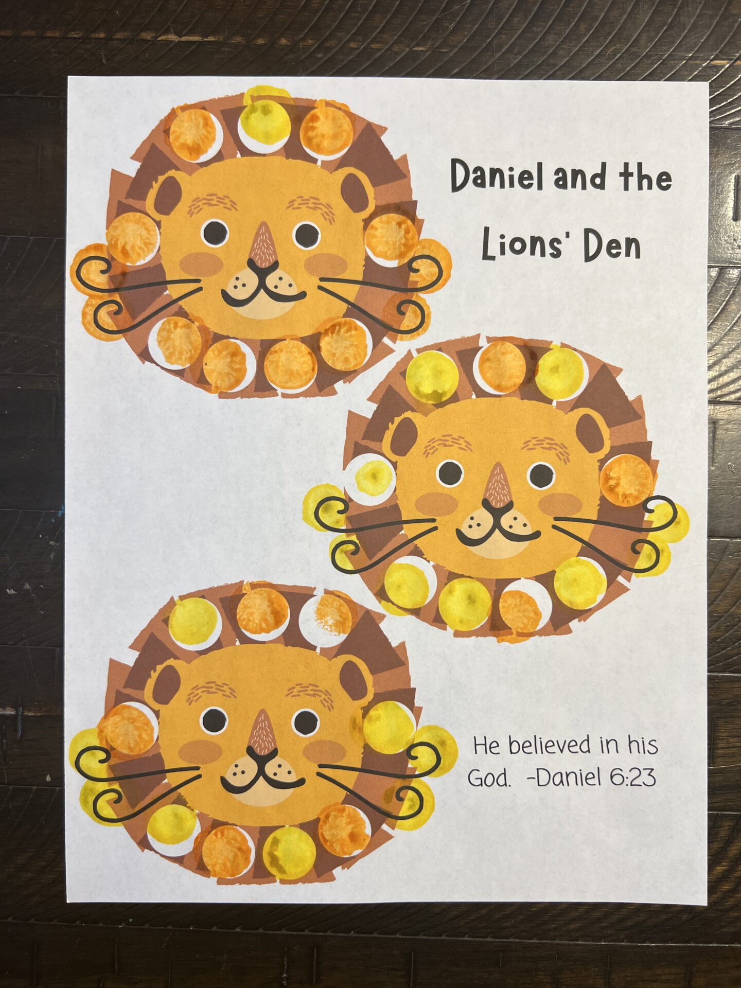 Daniel and the Lions’ Den Craft- FREE Printable! - Mason Jar of Memories