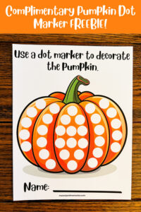 Fall Game for Kids: Roll-A-Pumpkin with Two FREE Printables! - Mason ...