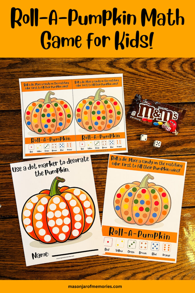 Easy and Fun Pumpkin Dot Art with FREE Pumpkin Pattern - Mason Jar of ...