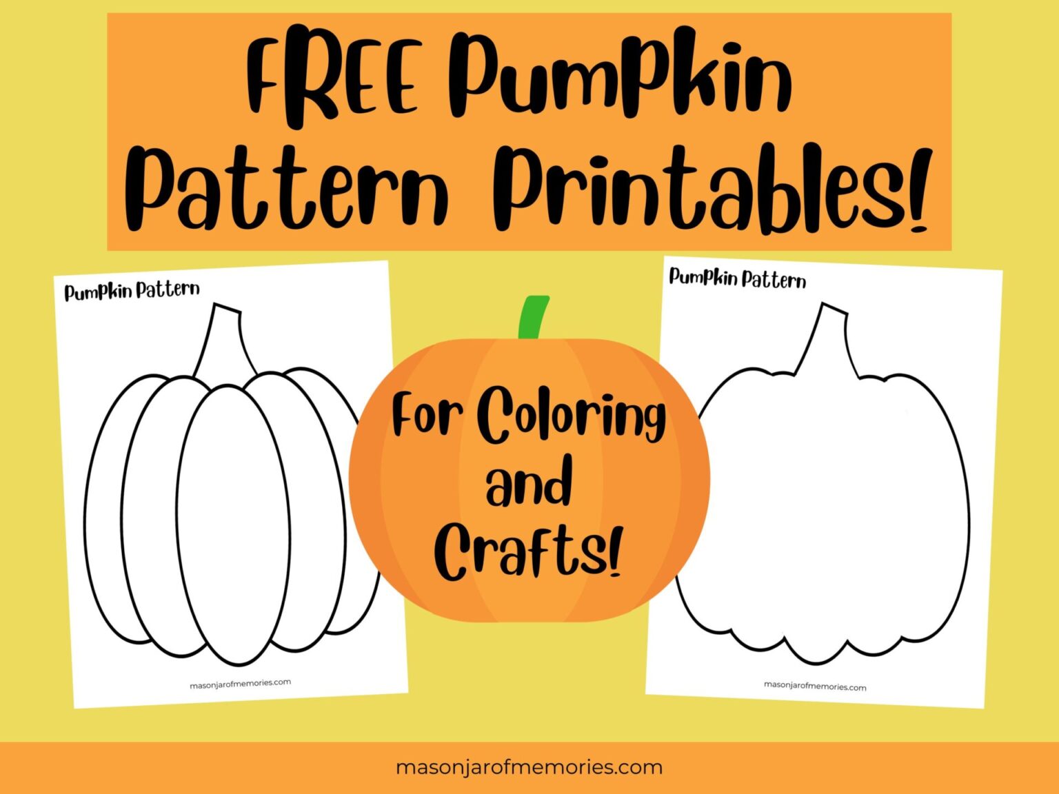 Easy and Fun Pumpkin Dot Art with FREE Pumpkin Pattern - Mason Jar of ...