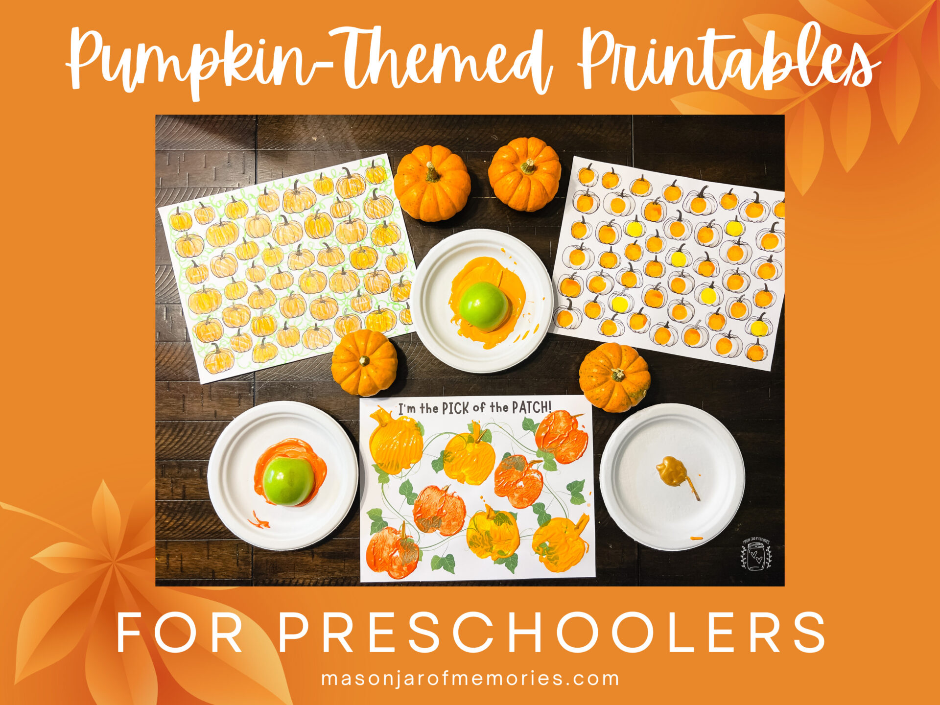 Preschool and Kindergarten Pumpkin Activities: I’m the PICK of the ...