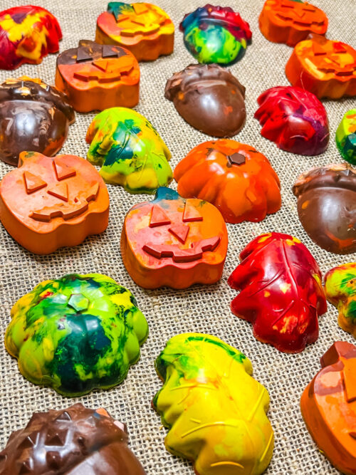 Fun and Easy Fall-Themed Crayons - Mason Jar of Memories