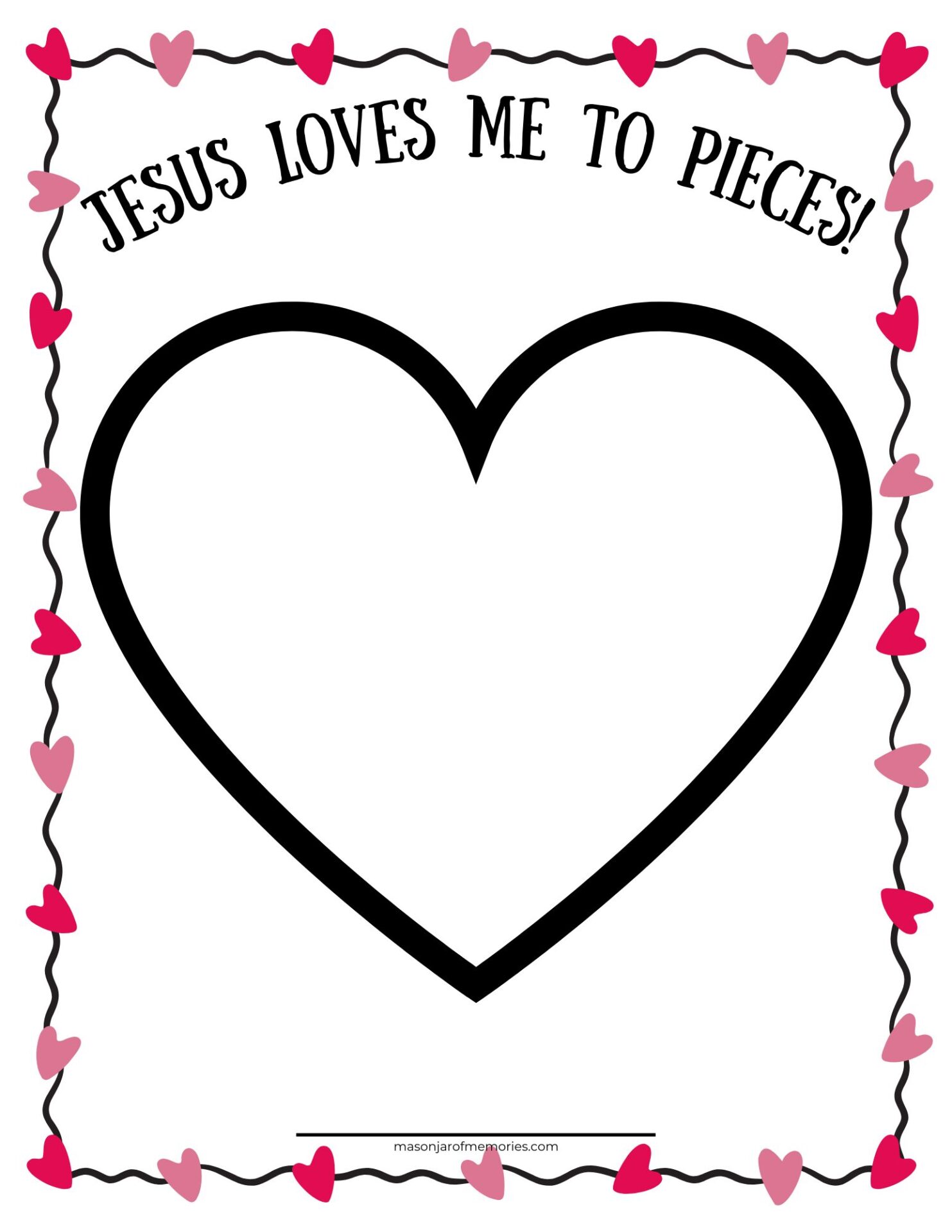 FREE Valentine Activities for Kids - Mason Jar of Memories